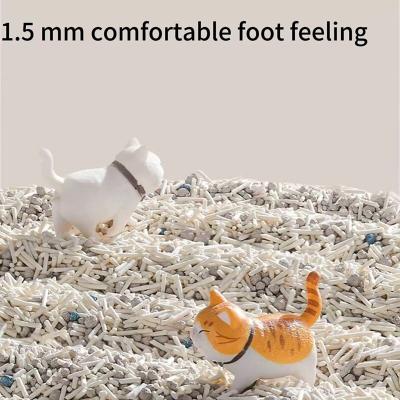 Cina Sapore originale Cat litter Tofu Bentonite deodorante a bassa polvere Cat litter misto in vendita