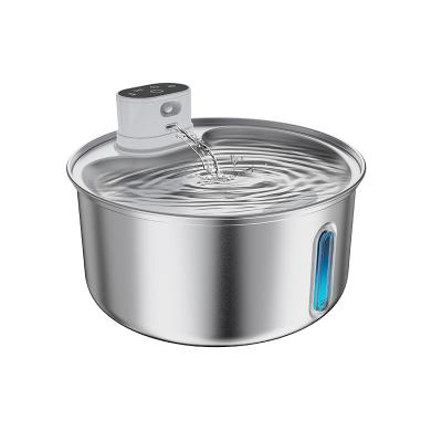 China Large Capacity Stainless Steel Pet Automatic Water Dispenser Wholesale Pet Supply Pet Water Fountain for sale