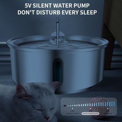 China Pet Feeding Supplies 8L Stainless Steel Cat Water Fountain Dog Drinking Bowl for sale