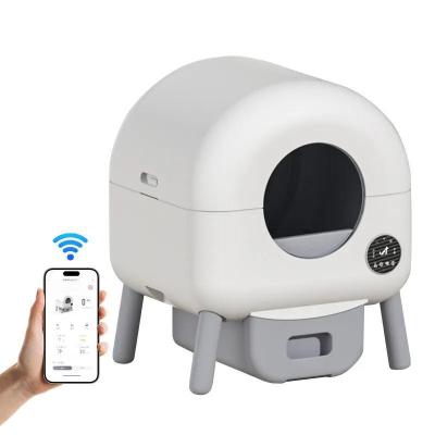 China Large Capacity Safety Upgraded Automatic Self Cleaning Advanced Odor Control Cat Litter Box for sale