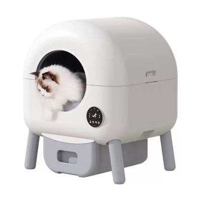 China Large Capacity Safety Upgraded Automatic Self Cleaning Advanced Odor Control Cat Litter Box for sale