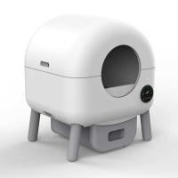 China Customizable Smart Automatic Self-Cleaning Cat Litter Box with 76L Capacity and 13L Waste Bin for sale