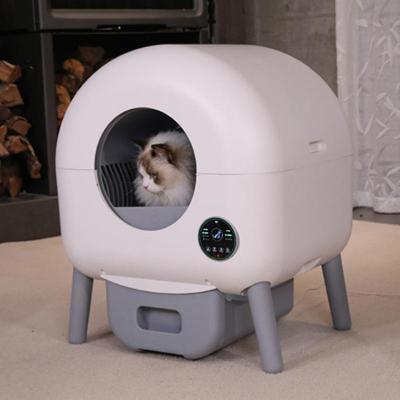 China Large Capacity Safety Upgraded Automatic Self Cleaning Advanced Odor Control Cat Litter Box for sale