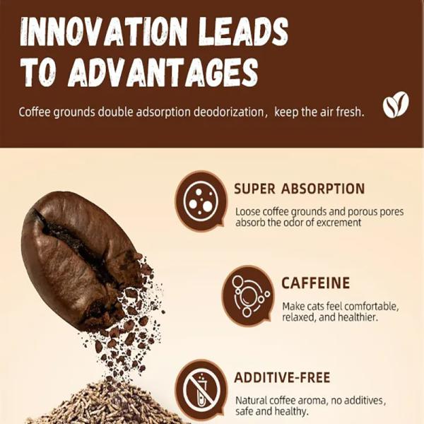 Quality Factory Pet Supply 6L Package Clumping Odor Control Coffee Fragrance Kitty Tofu Cat Litter Pet Products for sale