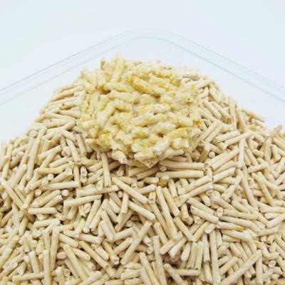 中国 カスタムバルク製品猫用トイレ砂天然ペットトイレ無塵脱臭コーン豆腐猫用トイレ砂 販売のため