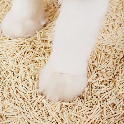 中国 純粋な天然植物由来の猫砂 ストリップタイプ 水洗可能 固まる コーン豆腐猫砂 販売のため