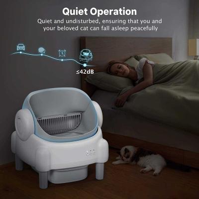 China OEM/ODM Smart Cat Litter Box Wifi Automatic Scoop Fully Automatic Cat Toilet Pet Supplies for sale