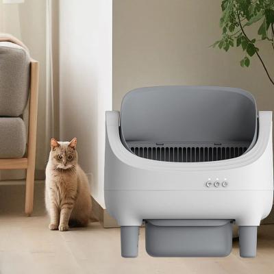 China OEM/ODM Smart Cat Litter Box Wifi Automatic Scoop Fully Automatic Cat Toilet Pet Supplies for sale