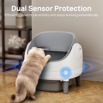 China OEM/ODM Smart Cat Litter Box Wifi Automatic Scoop Fully Automatic Cat Toilet Pet Supplies for sale