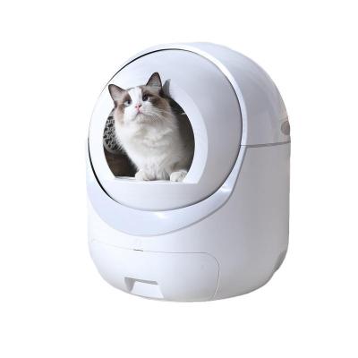 China Pet Smart Fully Automatic Extra Large Cleaning Odor Removal Cat Litter Box Anti-Splash Cat Litter Tray for sale