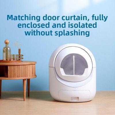 China Pet Smart Fully Automatic Extra Large Cleaning Odor Removal Cat Litter Box Anti-Splash Cat Litter Tray for sale