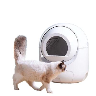 China Pet Smart Fully Automatic Extra Large Cleaning Odor Removal Cat Litter Box Anti-Splash Cat Litter Tray for sale