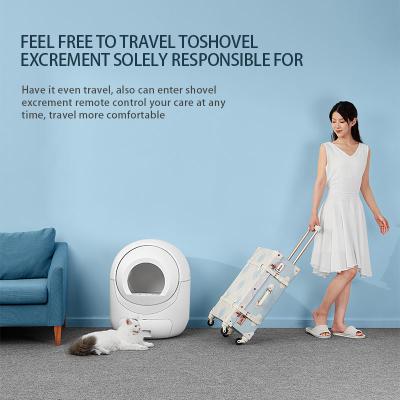 China Pet Smart Fully Automatic Extra Large Cleaning Odor Removal Cat Litter Box Anti-Splash Cat Litter Tray for sale