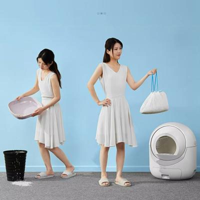 China Pet Smart Fully Automatic Extra Large Cleaning Odor Removal Cat Litter Box Anti-Splash Cat Litter Tray for sale