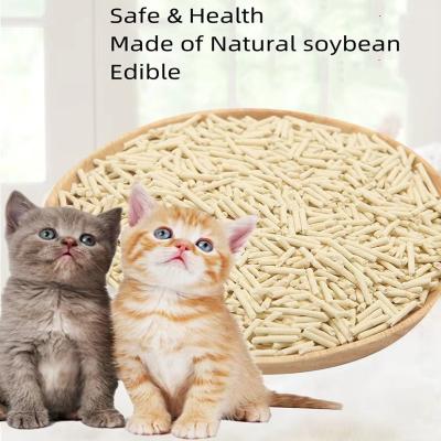 China Green Tea Scented Tofu Cat Litter Multi Cat Formula Quick Clumping Highly Absorbent Pet Toilet Litter for sale