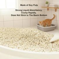 China Biodegradable Tofu Cat Litter 6L Fast Dissolving Flushable Pellets Custom Scent for sale