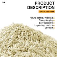 China Biodegradable Tofu Cat Litter 6L Fast Dissolving Flushable Pellets Custom Scent for sale