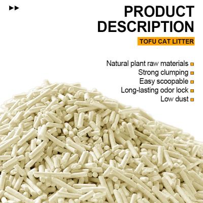 China Water Soluble Tofu Cat Litter Fast Dissolving Flushable Pellets For Cats for sale