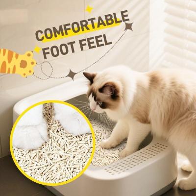 China Flushable Tofu Cat Litter Eco Friendly Biodegradable Natural Plant Fiber Sand for sale