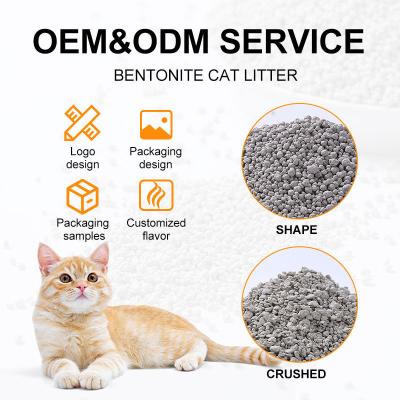 China Strong Odor Removal Heavy Duty Clumping Bentonite Cat Litter for Multi-Cat Homes for sale