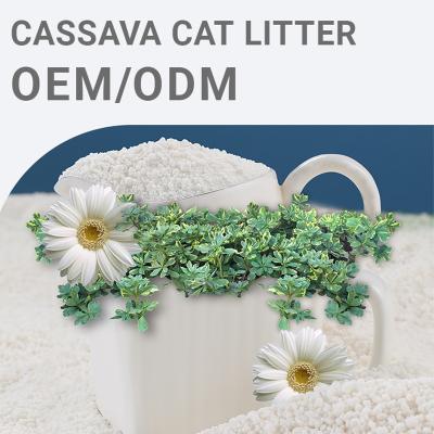 China Triple Action Cassava Cat Litter Strong Clumps Reduced Tracking With Long Lasting Odor Control for sale