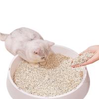 China Flushable Tofu Cat Litter 6L Natural Plant Based Strong Odor Control Dust Free 1.5mm Pellets for sale