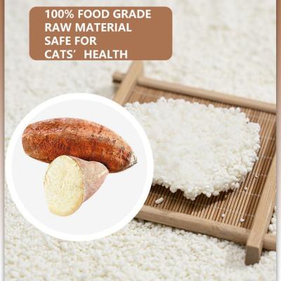 China Fast Absorbing Cassava Cat Litter Delivering Effective Odor Control for Multi Cat Homes for sale