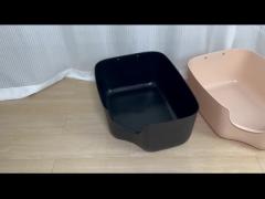 Corner Semi-Enclosed Cat Litter Box
