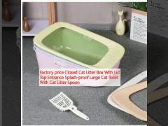 Roze Groen Open Kattenbak Open Bovenbak Met Schild