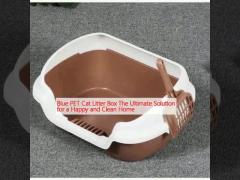 Blue PET Cat Litter Box The Ultimate Solution for a Happy and Clean Home