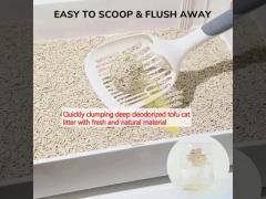 Quickly clumping deep deodorized tofu cat litter with fresh and natural material