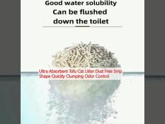 Tofu ultraassorbente Cat Litter Strip Free Dust Forma Rapido controllo dell'odore