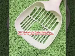 OEM Wholesale Cat Product Natural Eco Green Tea Cat Litter Odor Control Flushable