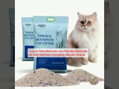 Custom Manufacturers eco friendly bentonite cat litter premium clumping natural mineral