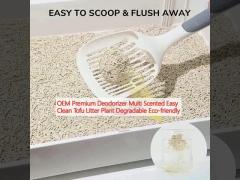 OEM Premium Deodorizer Multi Scented Easy Clean Tofu Litter Plant Degradable Eco-friendly