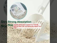 Supplier Bulk Odor Control Eco Friendly Natural Plant Tofu and Bentonite Mixed Cat Litter