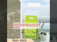 Factory Wholesale Mixed Cat Litter Odor Control Dust Free 100% Natural Strong Clumping