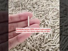 Wholesale factory 100% natural multi-scented flushable dust-free strong caked tofu cat litter