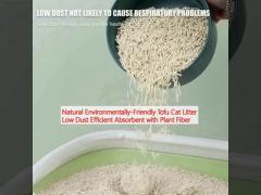 Natural Environmentally-Friendly Tofu Cat Litter Low Dust Efficient Absorbent with Plant Fiber