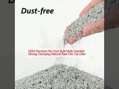 OEM Premium Geen stof Bulk Multi-scented Strong Clumping Natural Raw Ore Cat Litter