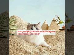 Strong clumping tofu cat litter Multi-Fragrance Biodegradable Eco Friendly