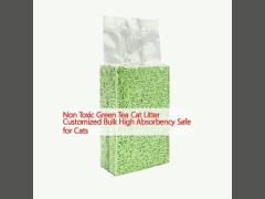 Niet-giftig groene thee kattenstroop op maat Bulk High Absorptie veilig voor katten
