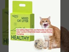 Hot Selling Mixed Tofu and Bentonite Dust Free Odor Control OEM/ODM Multi-scented Strong Clumping