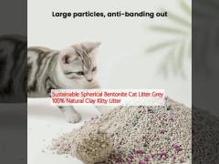 Duurzame bolvormige bentoniet kattenbakken Grijz 100% natuurlijke klei kattenbakken