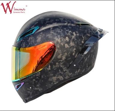 China Full Face Motorcycle Helmet Retro Carbon Fiber Excellent Ventilation Comfort And Fit for sale