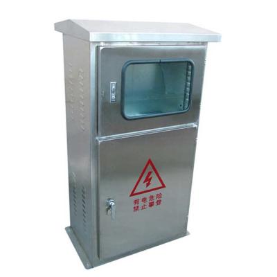 China IP55 Outdoor Power Distribution Box Cabinet SS304 Stainless Steel Junction Box Weatherproof Rainproof for sale