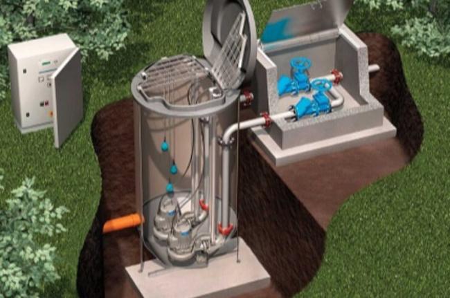 sewage pumping station
