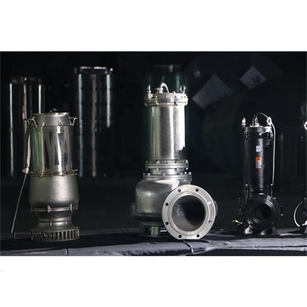 Quality WQP Stainless Steel Sewage Pump , Non Clogging Submersible Pump 220V/380V for sale