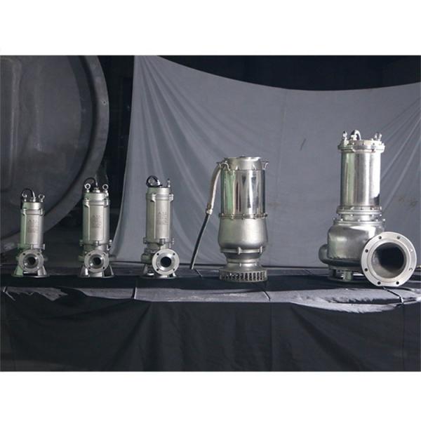 Quality WQP Stainless Steel Sewage Pump , Non Clogging Submersible Pump 220V/380V for sale