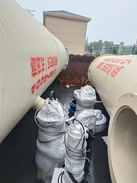 Quality Customized HMPP Integrated Pump Station with Water Pumps Grilles and Control for sale